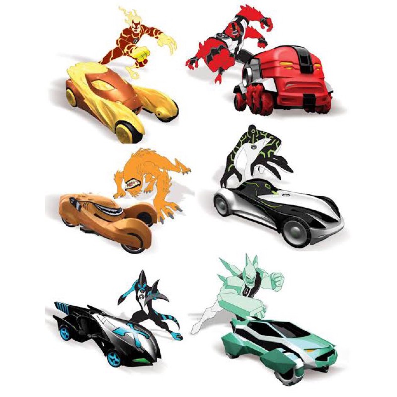 BEN 10 SUPER CARZ SET #เบ็นเท็น | Shopee Thailand