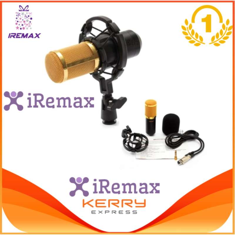 iremax BM800 Condenser Microphone Mic Sound Studio Recording Kit With Shock Mount Kit | Shopee ...
