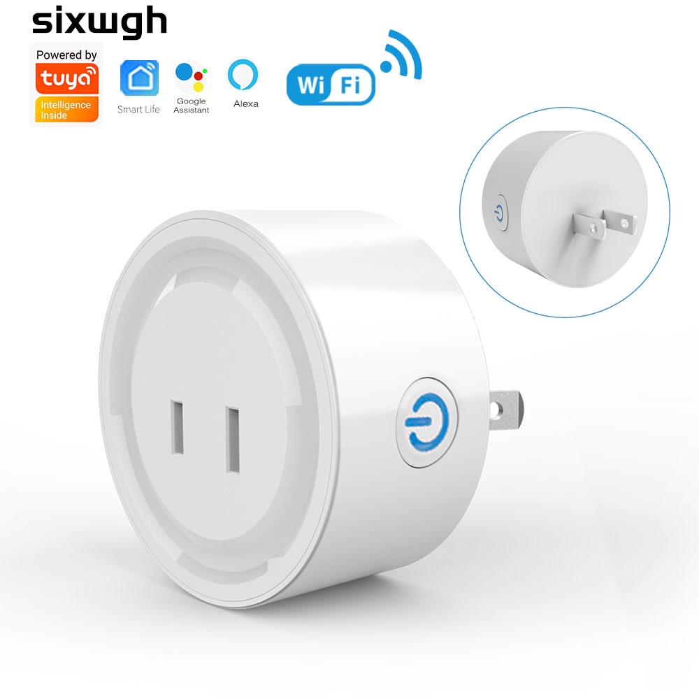 Tuya WiFi smart socket ซ็อกเก็ต WiFi ปลั๊ก US 2 พิน ปลั๊กแบน Smart Life ...