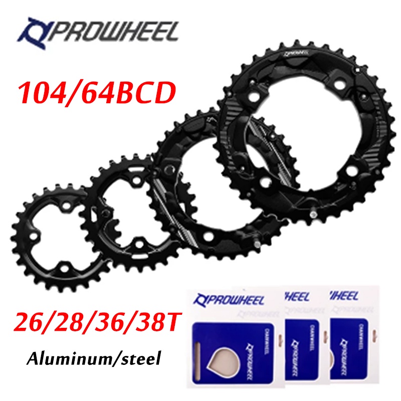 Prowheel ใบจานหน้าจักรยานเสือภูเขา ความเร็ว 10 11 ระดับ 104bcd 64bcd 26T 28T 36T 38T | Shopee ...