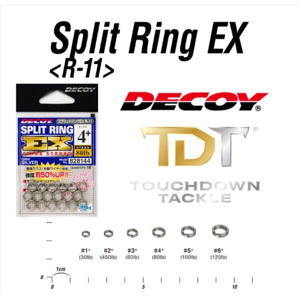 Decoy Split Ring EX R-11 #1-6 สปริทริง งานเหยื่อปลอม ของแท้ญี่ปุ่น | Shopee Thailand