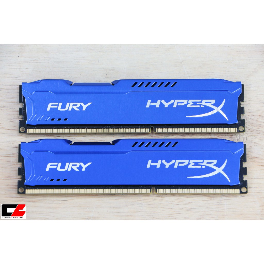 RAM DDR3 KINGSTON HYPER X FURY BLUE 8GB(4x2)/1600/LT JIB & SYNNEX ...