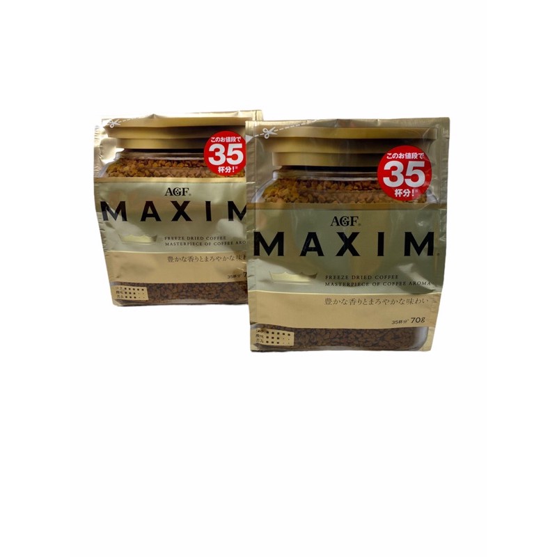 MAXIM AGF FREEZE DRIED COFFEE ORIGINAL GOLD 70g,แม็กซิม กาแฟสำเร็จรูป แพคสีทอง 1SETCOMBO/จำนวน 2 ...