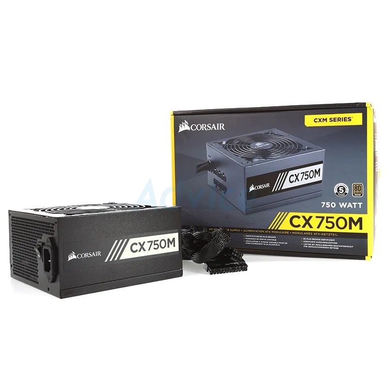 POWER CORSAIR CX750M 750W (ประกันเต็ม 5ปี SYNNEX) | Shopee Thailand
