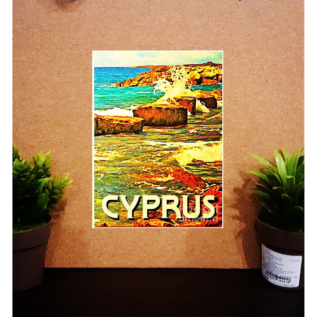 แม่เหล็กติดตู้เย็น ไซปรัส โคโซโว 2×3 นิ้ว ของที่ระลึก ของฝาก Souvenir ...