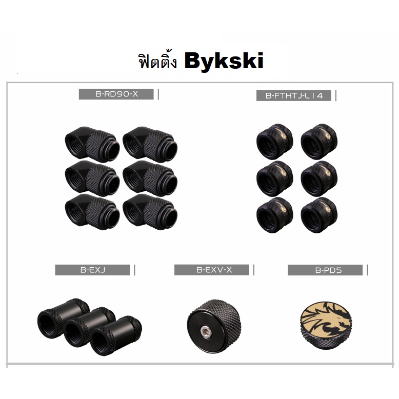 ชุดน้ำ Bykski kit ครบเซ็ต ชุดน้ำพร้อมประกอบครบเซ็ต รุ่นB-HTRGB-KIT ...