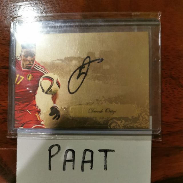Futera card autograph Divock Origi การ์ด ลายเซ็น นักฟุตบอล แท้ ...