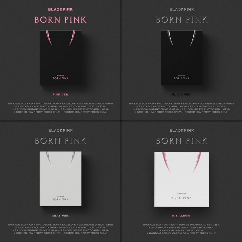 พร้อมส่ง BLACKPINK 2nd Album “BORN PINK” Photobook/KIT Ver. | Shopee ...