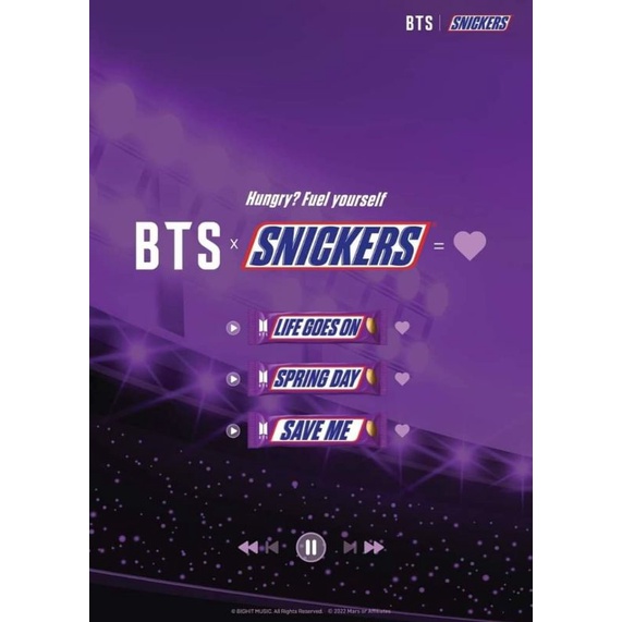 พร้อมส่ง🌼BTS×Snickers (ของมีจำนวนจำกัด) | Shopee Thailand
