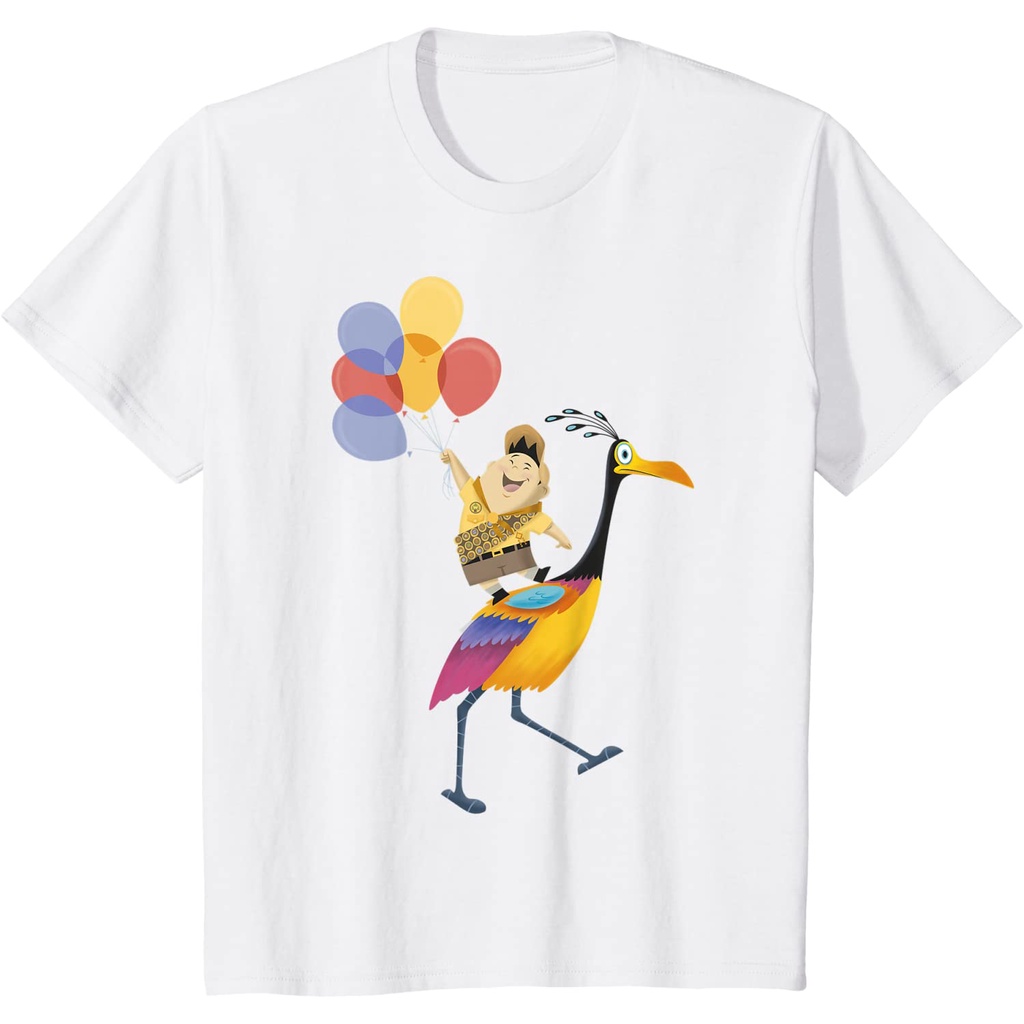 เสื้อยืดผ้าฝ้ายพรีเมี่ยม เสื้อยืด พิมพ์ลายกราฟิก Disney Pixar Up ...