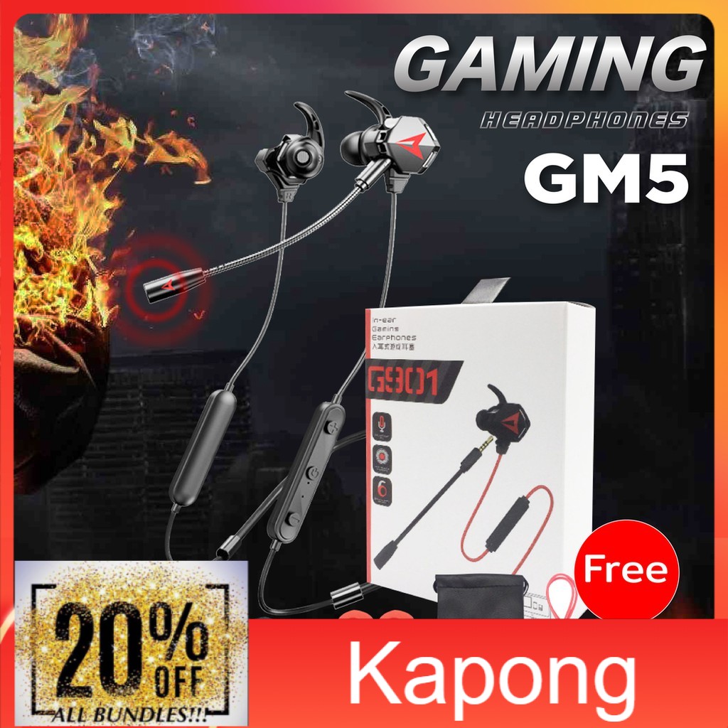 kapong หูฟังเกมมิ่ง GM5 [G7_012] G5 หูฟังเล่นเกม หูฟังเกม หูฟังตัดเสียงรบกวน สตรีม หูฟังมีไมค์ ...