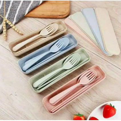 Putri Aisyah Store BALIKPAPAN - Sensok Set ตะเกียบ ช้อน ชุดอาหารเย็น ชุดช้อน | Shopee Thailand