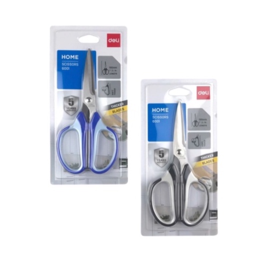 Deli 6001 Scissors กรรไกร ขนาด 7 1/2 นิ้ว 190 มม. อุปกรณ์สำนักงาน ...