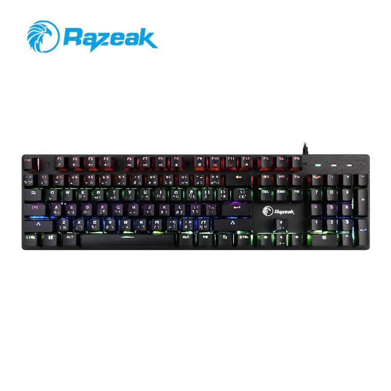 Razeak RK-X41 TKL 60% Keyboard Gaming แมคคานิคอล บลูสวิตช์แท้ คีย์บอร์ด ...