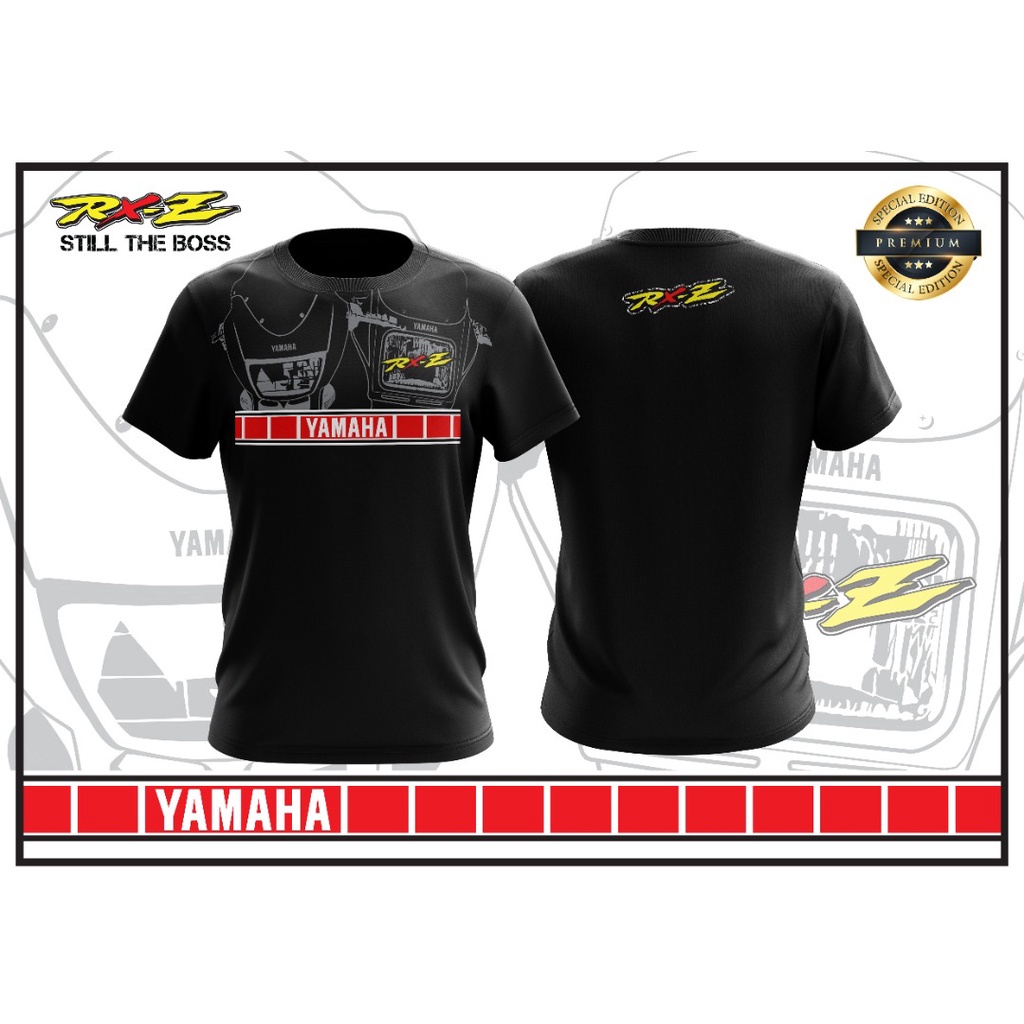 [พร้อมส่ง] Baju Motor T Shirt Yamaha RXZ Limited Motocycle Shirt ...