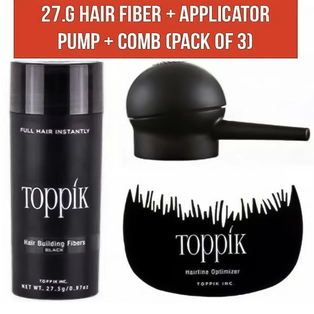 Toppik Hair Building Fibers and Spray Applicator 27.5g | Shopee Thailand