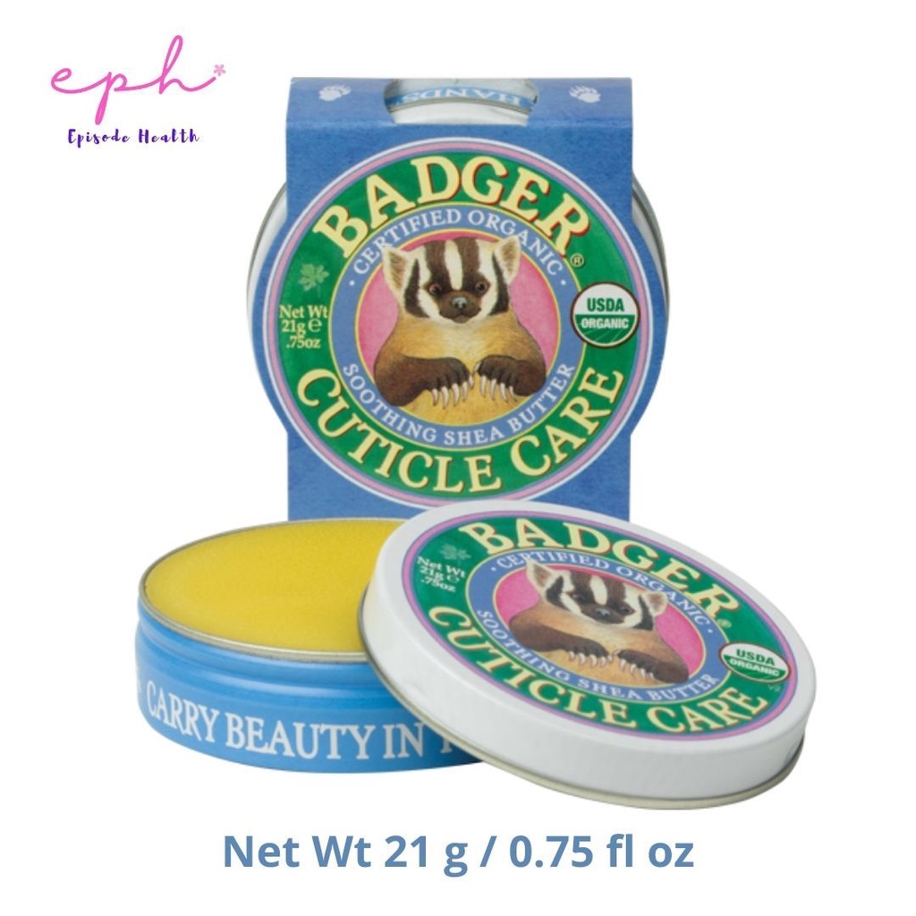 Badger Company Organic Cuticle Care Soothing Shea Butter (21 g) บาล์ม ...