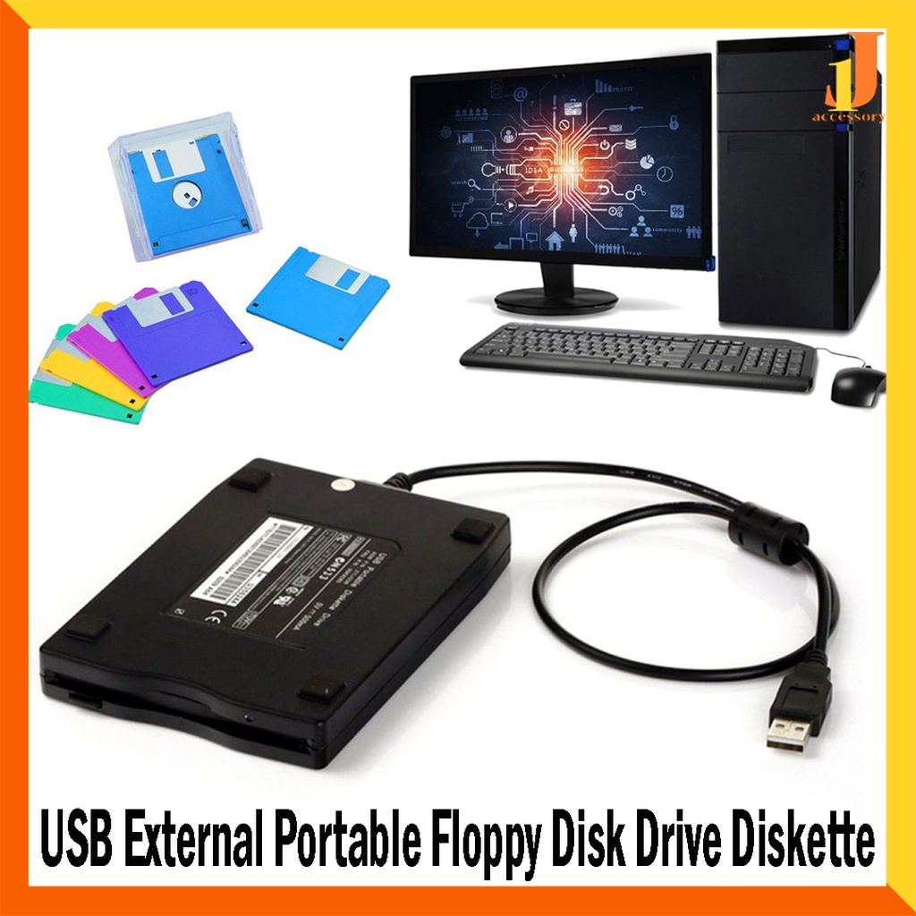 1.44Mb 3.5" USB External Portable !!!พร้อมส่ง!!Floppy Disk Drive ...