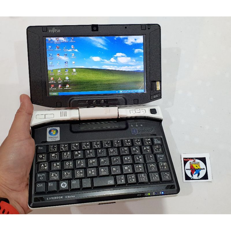 Fujitsu LifeBook U1010 หนัก600 กรัม จอพับหมุนได้ มือสอง อ่านรายละเอียด ...
