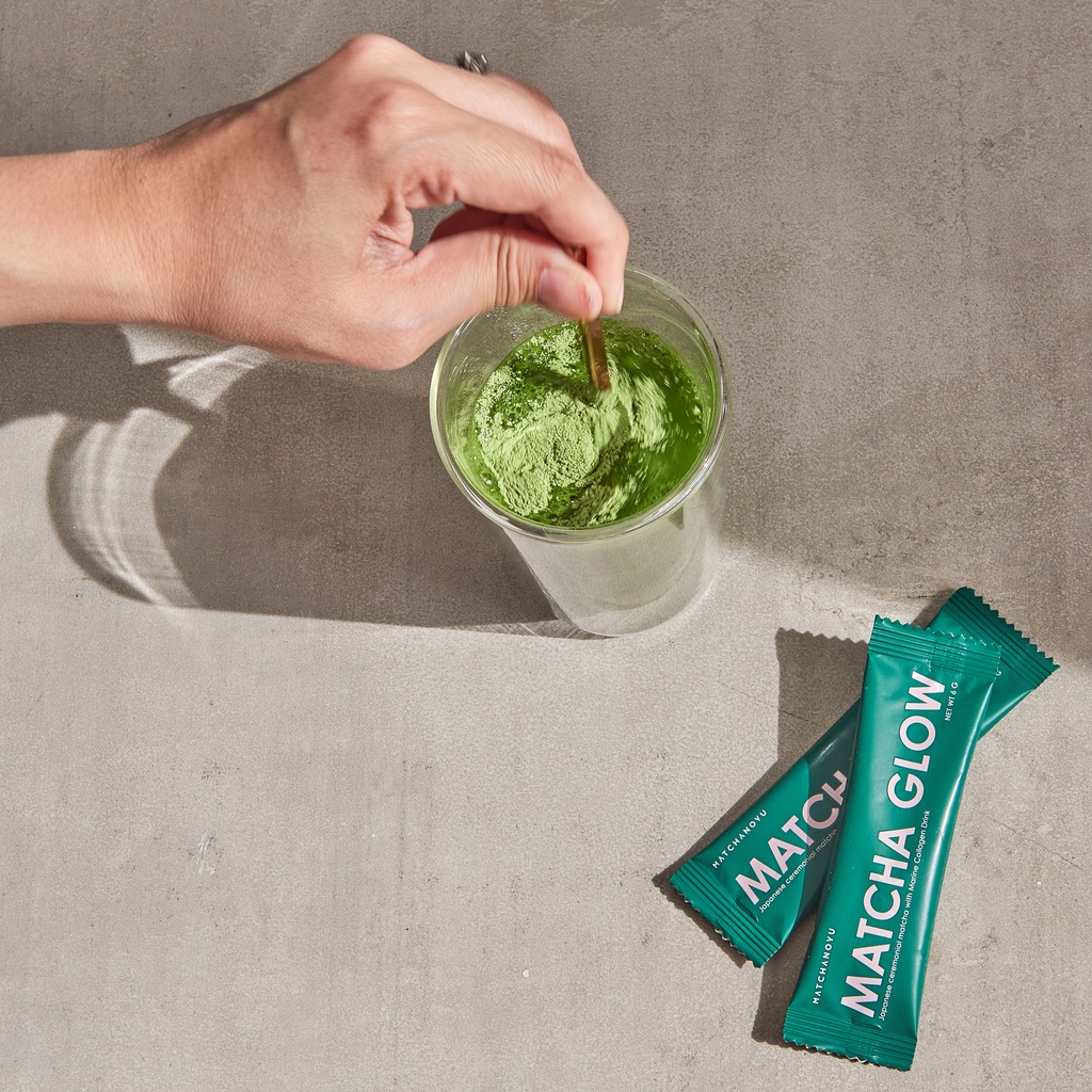 Matcha Glow - Ceremonial Matcha + Marine Collagen มัทฉะเกรดพิธีชงชาผสม ...