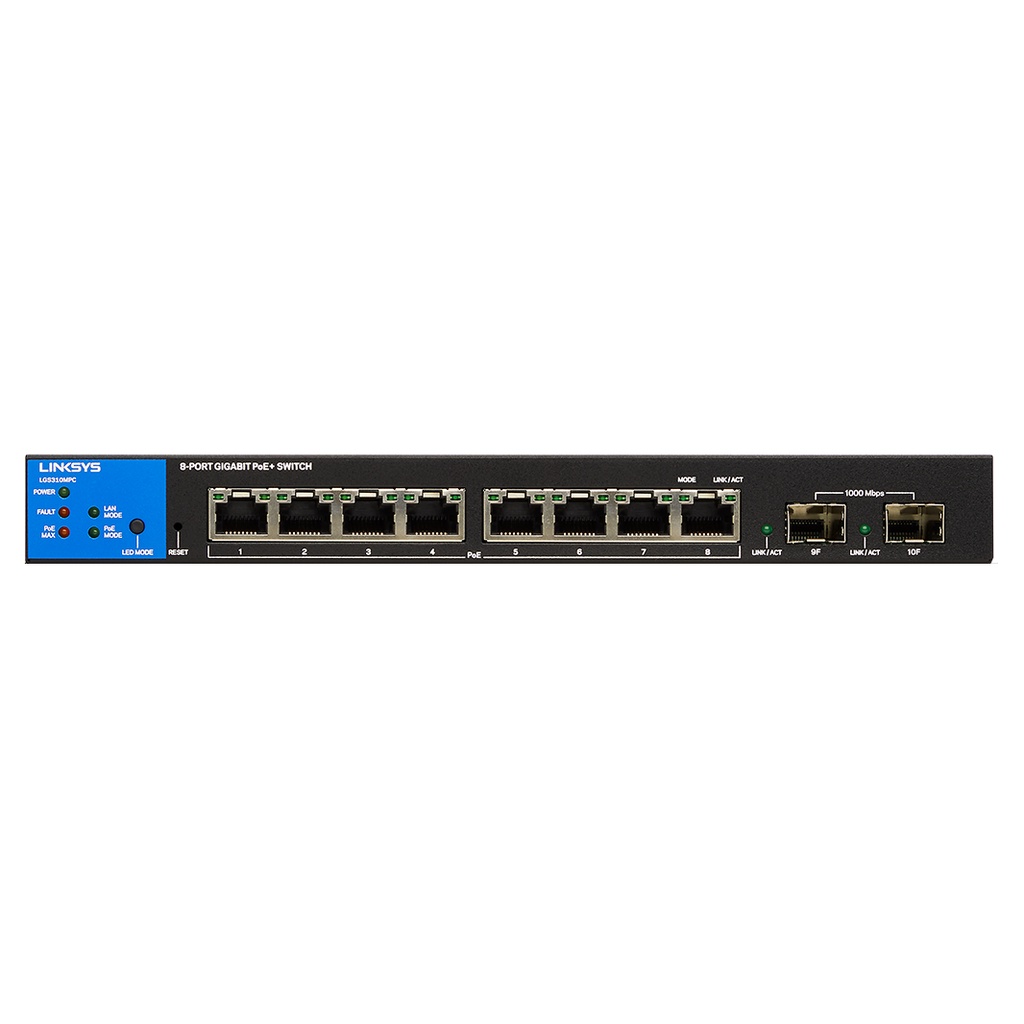 SWITCH HUB (สวิตซ์ฮับ) LINKSYS (LSS-LGS310C) 8-PORT MANAGED GIGABIT ...