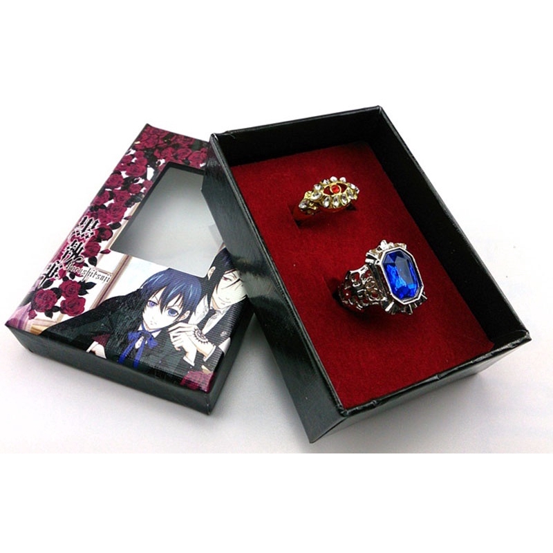 แหวนโลหะสีดำ Butler Ciel Phantomhive Ring | Shopee Thailand