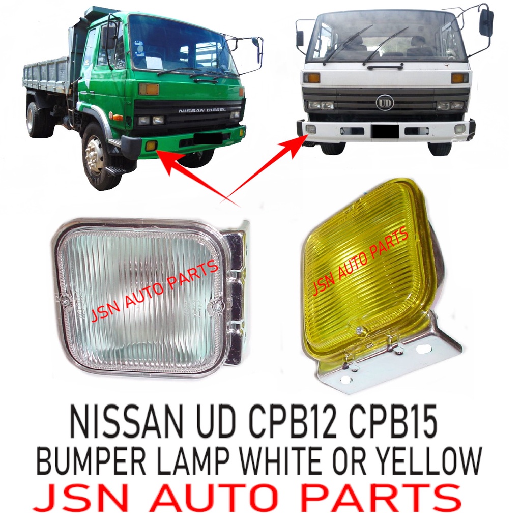 J106S01 BUMPER โคมไฟหมอก โคมไฟ, ฝาครอบ NISSAN UD CPB12 CPB15 สีขาวหรือ ...