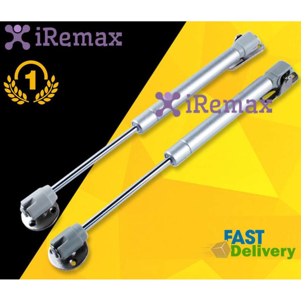 (2Pcs) iRemax DIY TOOLS ประตูลิฟท์นิวแมติกสนับสนุนแก๊สไฮโดรลิคสปริงที่พักสำหรับตู้สีขาว 150N ...