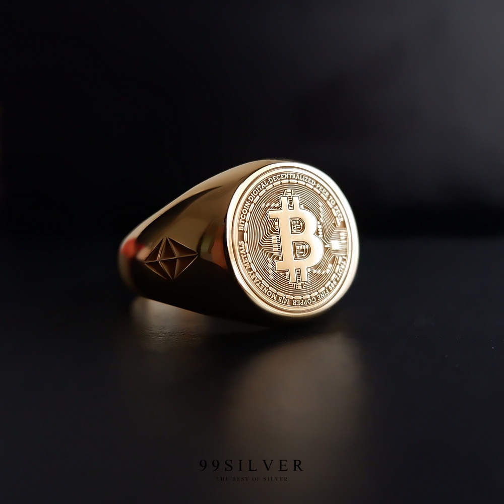 แหวน Bitcoin Crypto Ring สามารถเลือกหน้าแหวนได้ว่าจะเป็นเหรียญอะไร ...