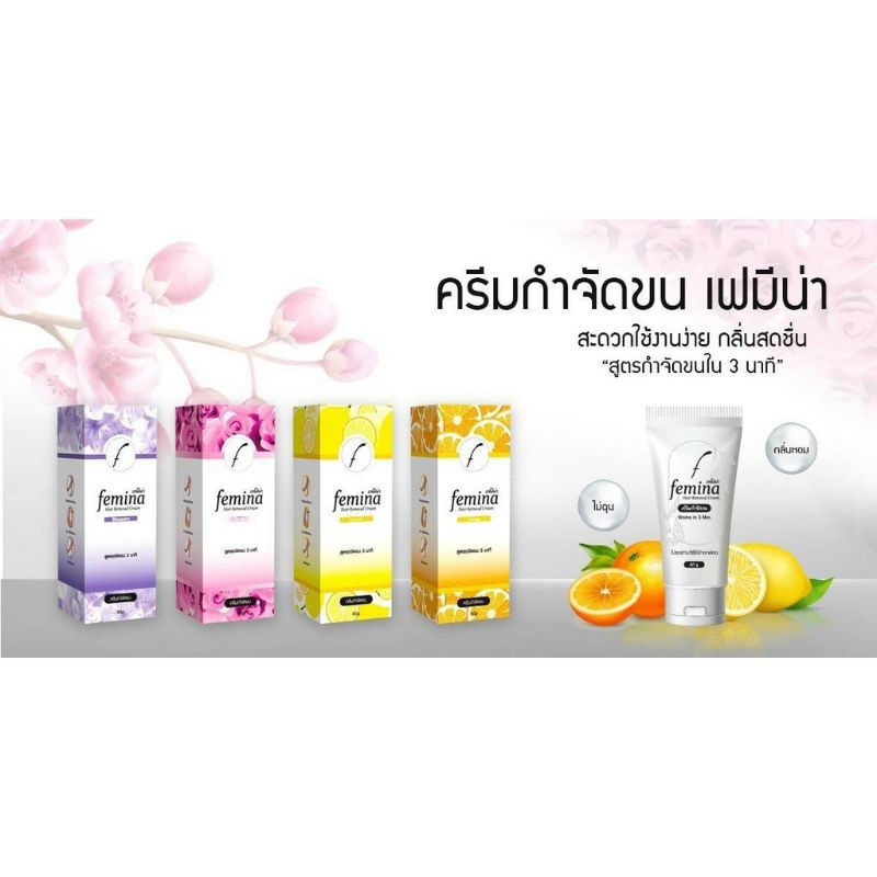 ครีมกำจัดขน เฟมีน่า Femina Hair Removal Cream 40 g. | Shopee Thailand