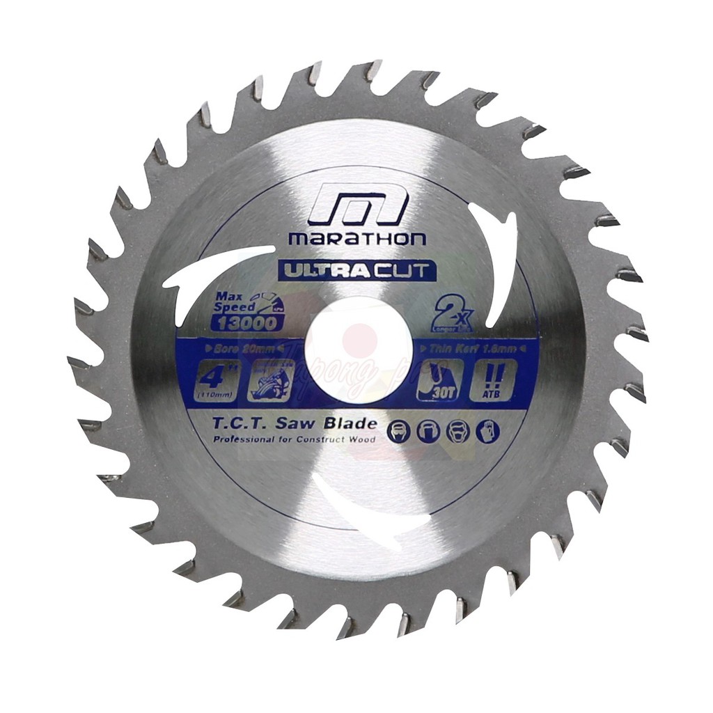 MARATHON ULTRA ใบเลื่อยวงเดือน 4” ใบตัดไม้ 4” ใบวงเดือน ใบตัดไม้ 4 นิ้ว ใบตัดไม้ 4” (110 MM) X ...