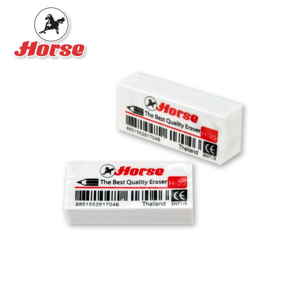 Horse ยางลบ ก้อนขาว ตราม้า The Best Quality Eraser รุ่น H-25 ( 1 ก้อน ...