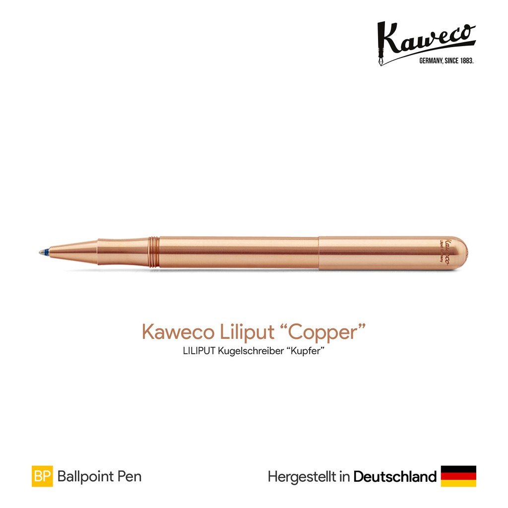 Kaweco Liliput Capped Ballpoint Pen Copper - ปากกาลูกลื่นลิลิพัตแบบมี ...