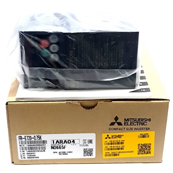 Mitsubishi FR-E720-0.75K Inverter อินเวอร์เตอร์ 0.75KW 1HP Input 3-Phase 200-240VAC Output 3 ...