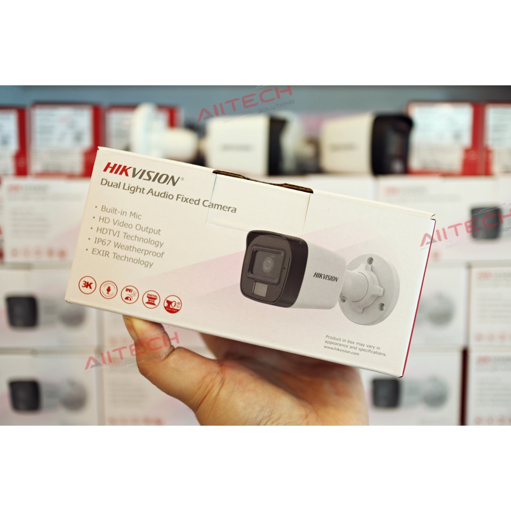 Ds-2CE16K0T-LFS Hikvision 3K Dual Light Audio 2.8mm/3.6mm (มีไมค์) | Shopee Thailand