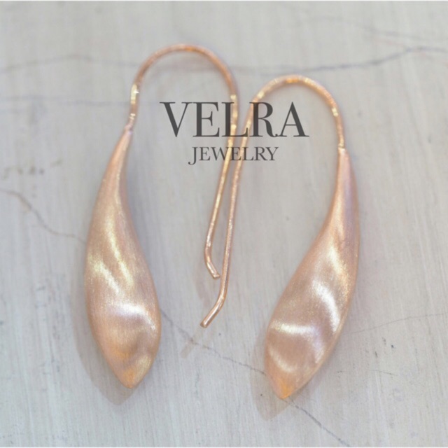 ต่างหู Silver925- Velra Design~ ขนาด 3cm. | Shopee Thailand