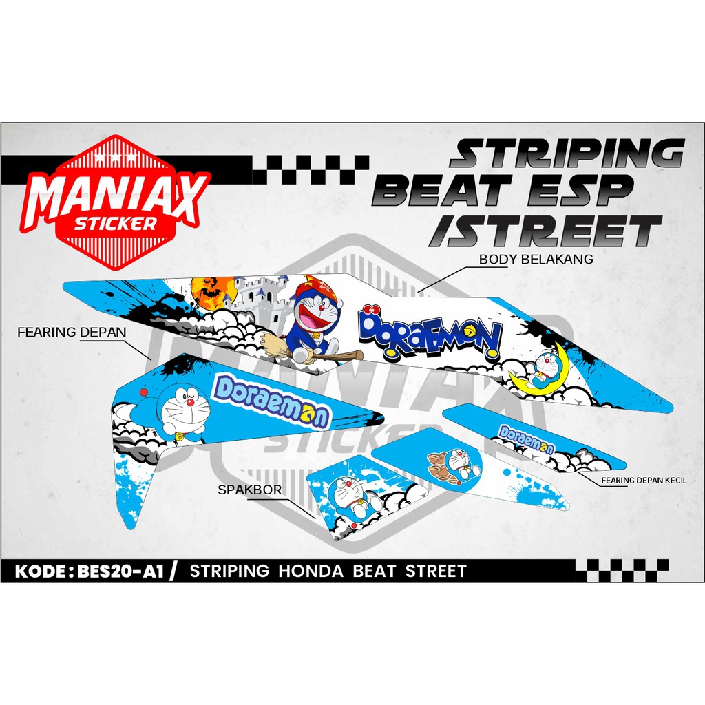 [READY] Striping Beat Esp/Beat Street Doraemon | Shopee Thailand