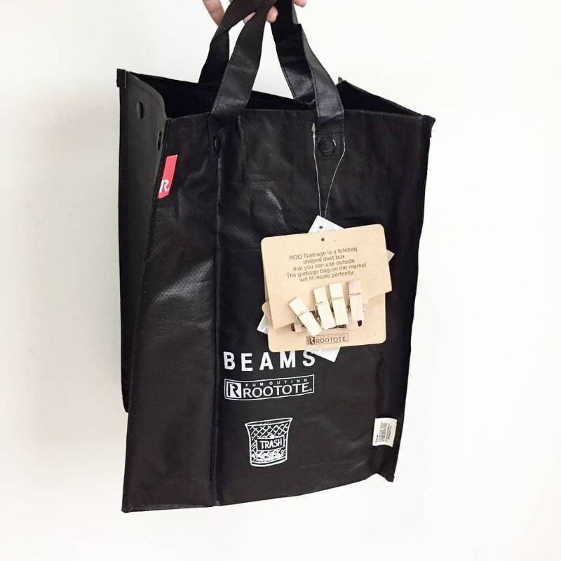 BEAMS × ROOTOTE กระเป๋ากระสอบ ถังขยะรีไซเคิล | Shopee Thailand