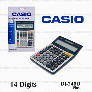 Casio รุ่น DJ-240D PLUS ของแท้ 100% เครื่องคิดเลขหน้าจอ LED ขนาดใหญ่พิเศษ | Shopee Thailand