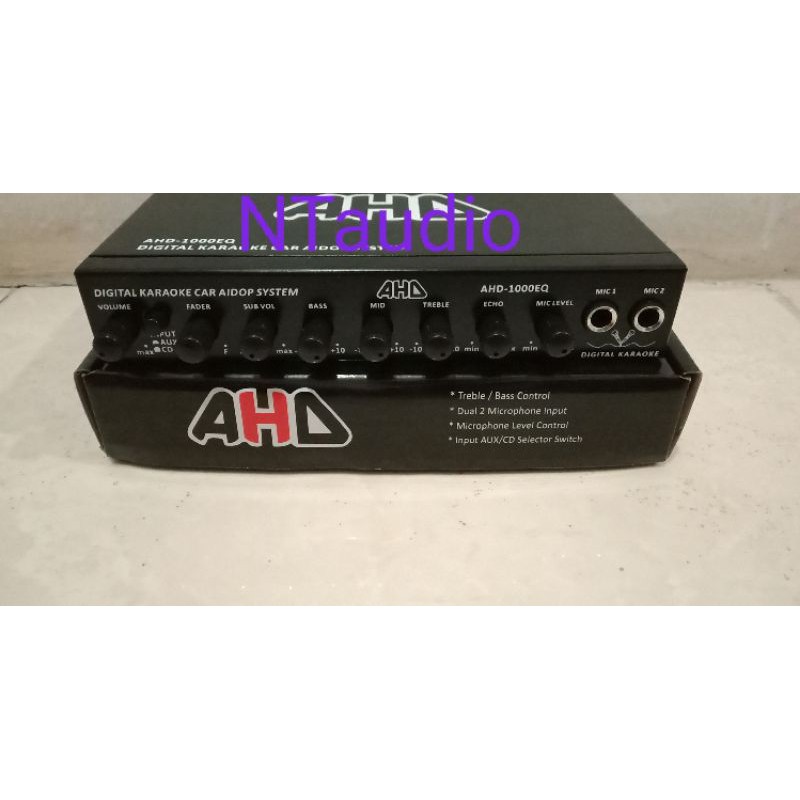 Parametric PRE AMP KARAOKE AHD-1000EQ พร้อมซับวูฟเฟอร์เสียงใส และสะอาด ...