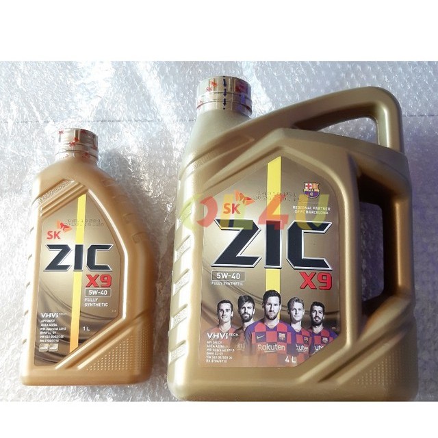 ZIC X9 5W40 น้ำมันเครื่องสังเคราะห์แท้ 100% ระยะ 15,000 กม. ใช้ได้ทั้งเบนซินและดีเซล | Shopee ...
