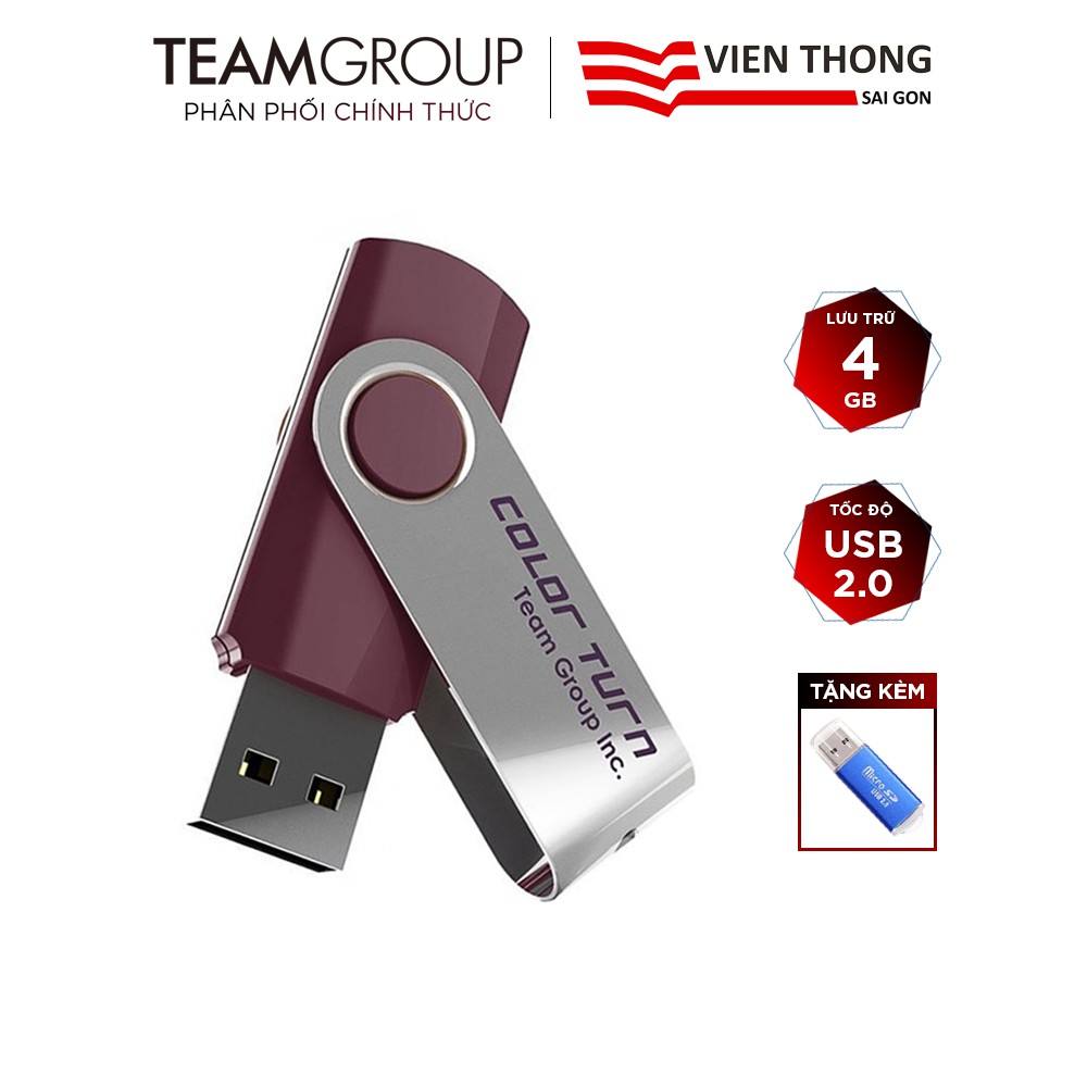 Usb 2.0 Team Group E902 4GB INC พร้อมเครื่องอ่านการ์ดฟรี - ตัวแทน ...
