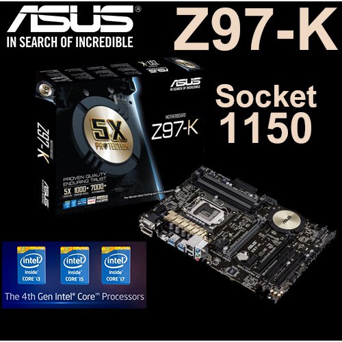 Mainboard INTEL ASUS Z97-K (Socket 1150) มือสอง พร้อมส่ง ส่งเร็วมาก ...