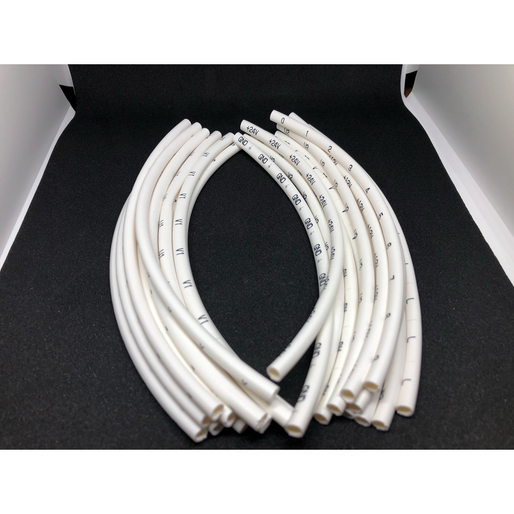 WIRE MARKER วายมาร์คเกอร์ ปลอกสายไฟ PVC พร้อม หมายเลข หรือ ตัวหนังสือ ( ราคาต่อ10 ชิ้น / ถุง ) 3 ...