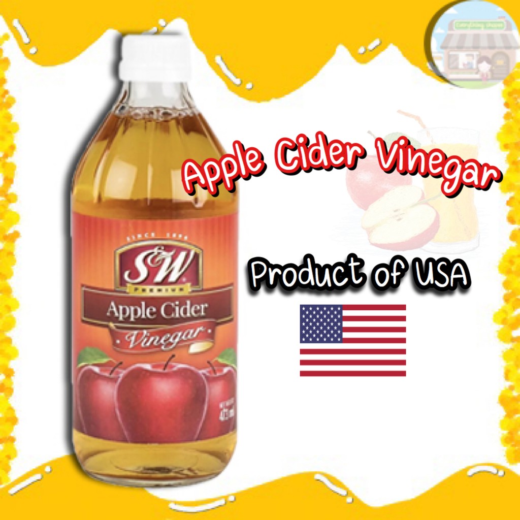 SW 473 ml, 946 ml. Apple Cider Vinegar น้ำส้มสายชูหมักแอปเปิ้ล ACV ...