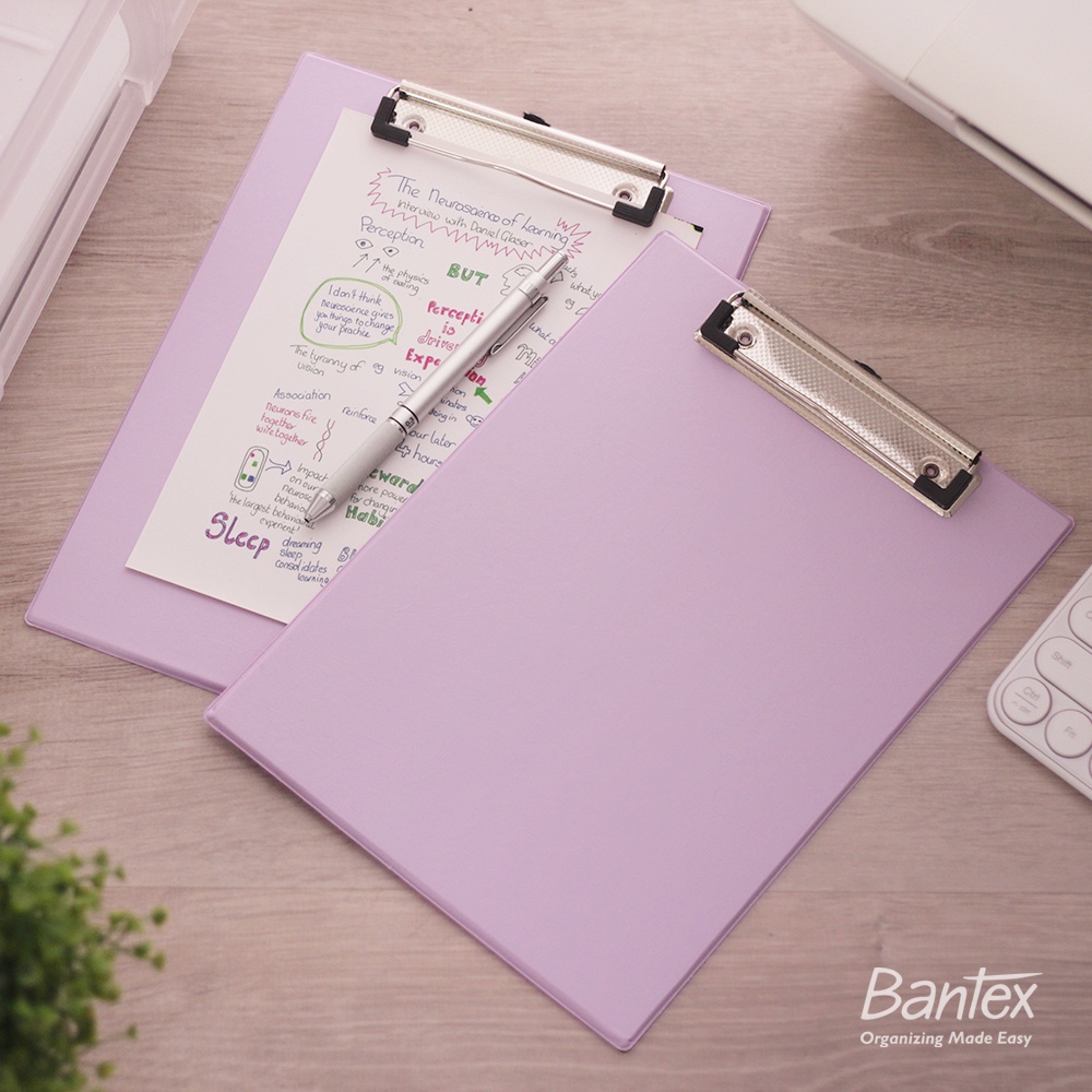 คลิปบอร์ด Bantex/กระดานถนน/A5 Light Lilac 4206 24. บอร์ดสอบ | Shopee ...