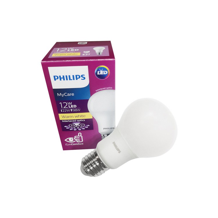 หลอด LED Bulb 12W WARM WHITE E27 PHILIPS | PHILIPS | LEDBulb 12W E27 WW ...