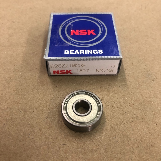 Bearing ลูกปืน 626ZZ, 698ZZ, 608 ZZ NSK ฝาปิดเหล็ก 2 ข้าง | Shopee Thailand