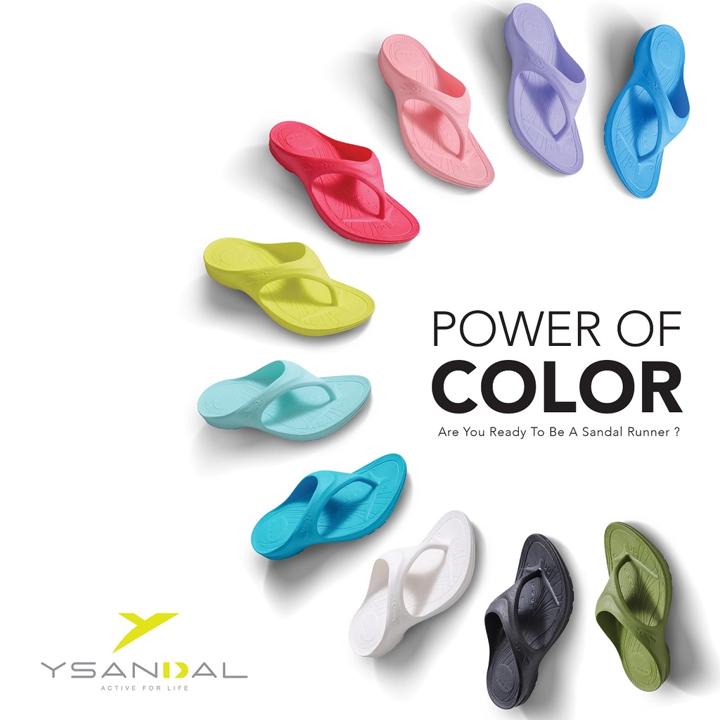 YSANDAL วายแซนดัล รองเท้าแตะวิ่ง Marathon Sandal - สี Magic Black ...