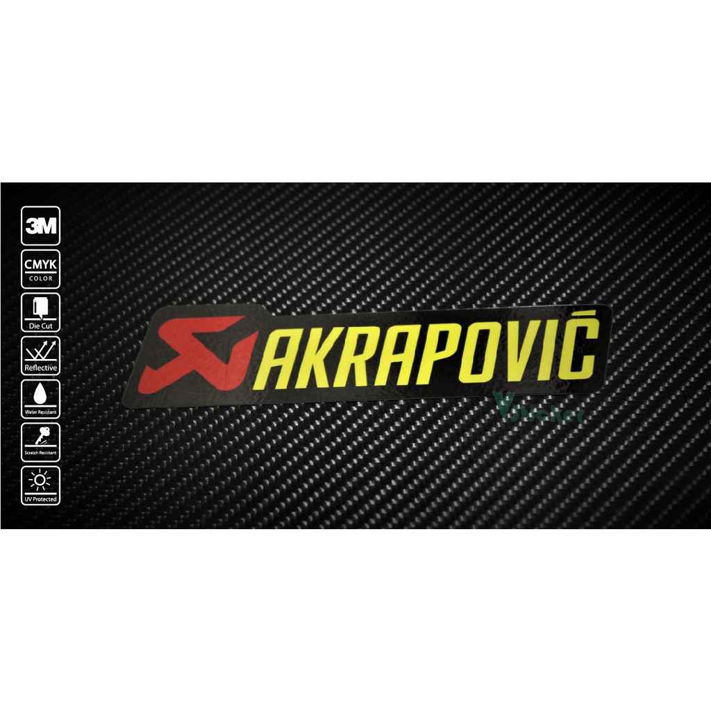 สติ๊กเกอร์ Sticker Akrapovic Exhaust 185 | Shopee Thailand